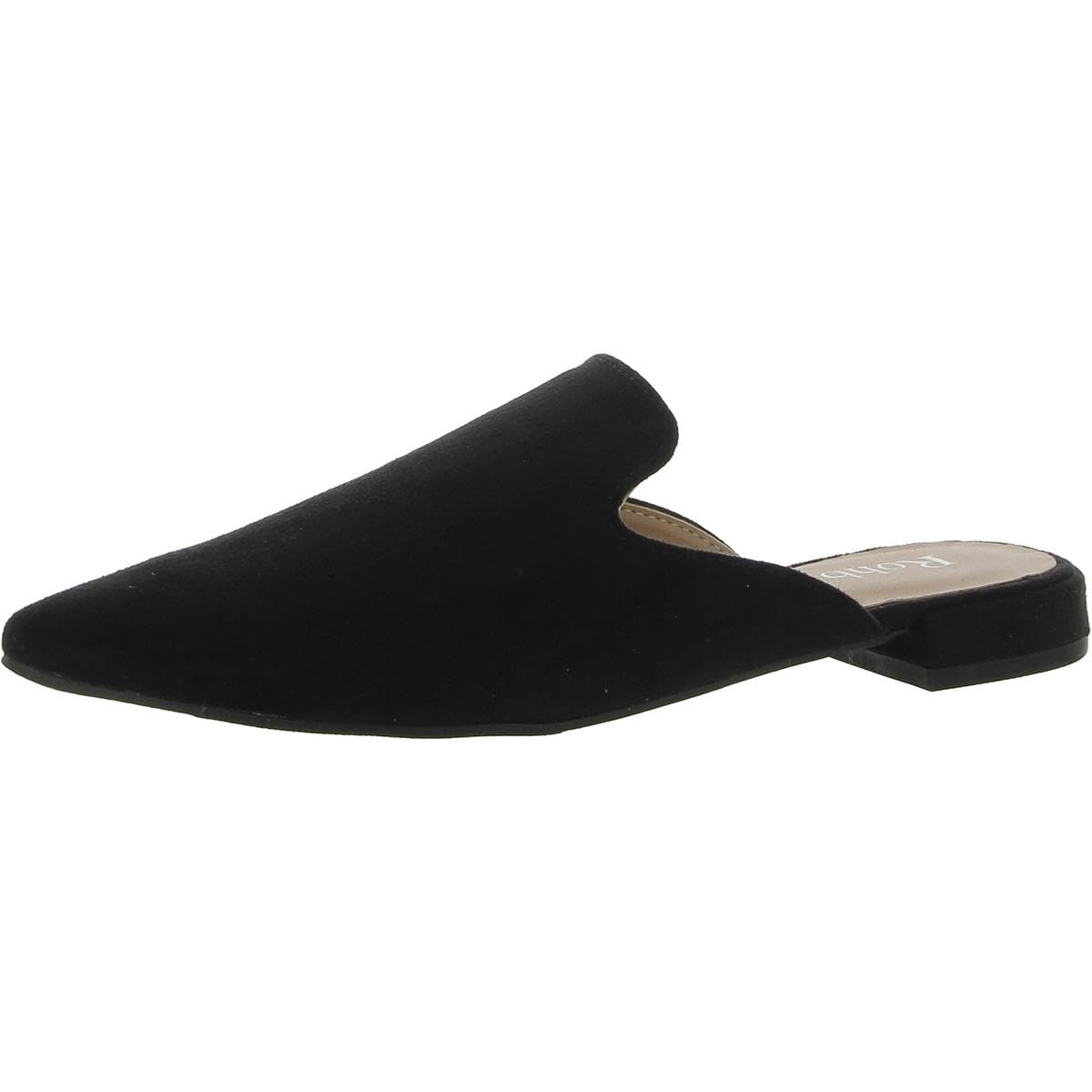 Amazon.com | Rohb by Joyce Azria Maison Pointed Toe Flat Slip On Mule ...