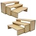 Amazon.com: Yikaroeli Display Risers-3 Tier Wood Risers Decorative ...