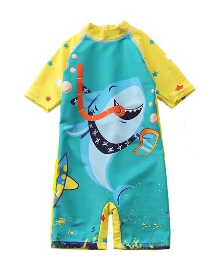 Baby & Sons Cartoon Swimming Suit for Kids (6-8 Years) | Swimming Pool ...