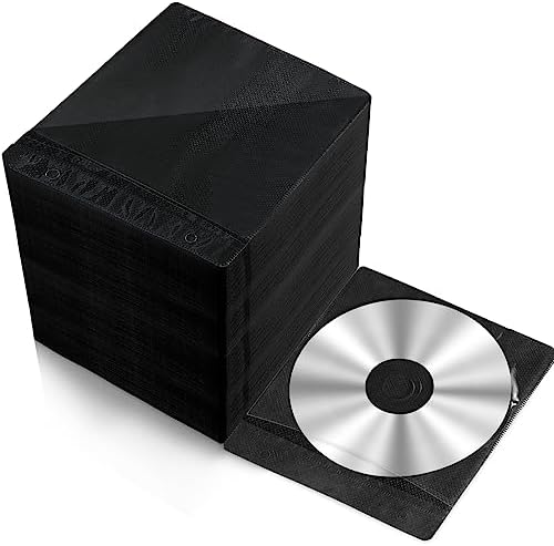 Amazon.com: RICHEN CD Sleeve Case,Double-Sided Refill Plastic Sleeve ...