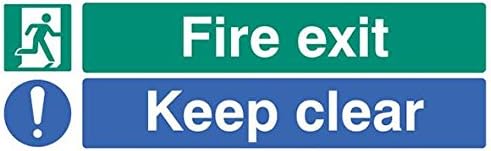 Panneau « Fire EXIT » « Keep Clear », Glow SAV », panneaux de ...