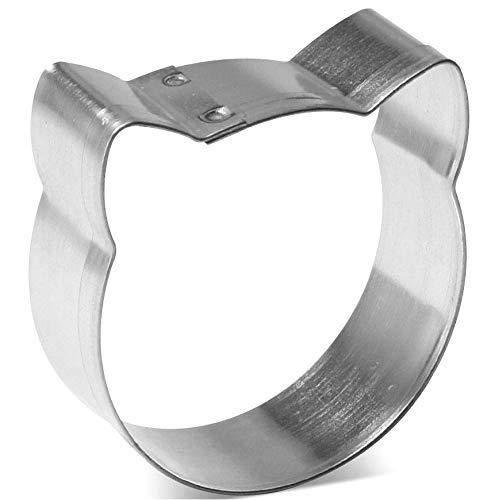 Amazon.com: Mini Round Cat Face/Head 1.5 Inch Cookie Cutter from The ...