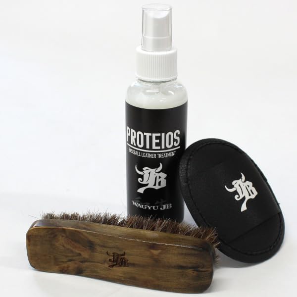 Amazon | JB グラブ・ミット用 液体トリートメント PROTEIOS プロティオス JBブラシ ムートン 3点セット JB-PRSET 野 | JB | グラブ用メンテナンス用品