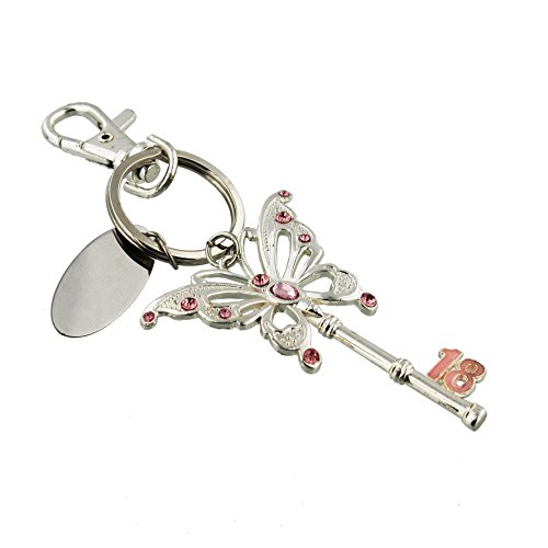 Celebration Key Pink Butterfly 18 with Engraving Plate – BigaMart