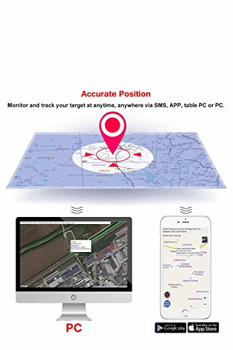 Winnes Mini GPS-tracker, waterdicht GSM AGPS tracking positie in real ...