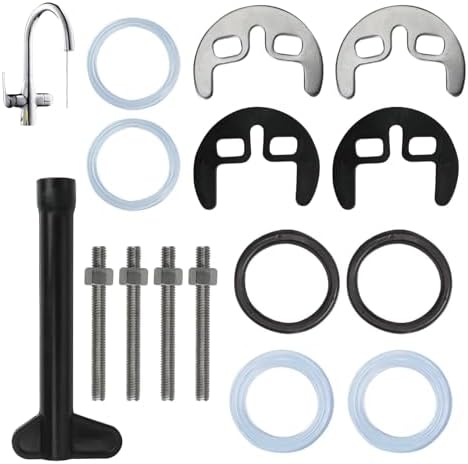 2 Sets Monobloc Tap Fixing Set 15 Pcs, Double Hole Tap Repair Washer ...