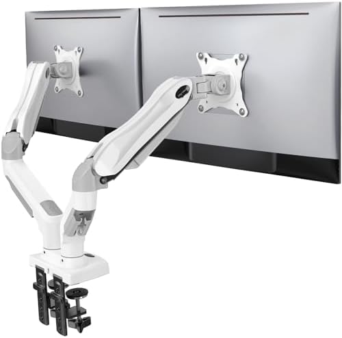 Amazon.com: HUANUO Dual Monitor Stand,Vertical Stack Screen Free ...