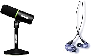 Amazon.co.jp: SHURE Sure MV6 USB Gaming Microphone + SE215SPE-PL-A ...