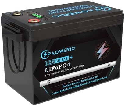 Amazon.com: 12V 300Ah LiFePO4 Lithium Battery Small Size, Built-in 250A ...
