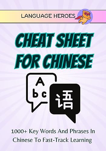 Amazon.com: Cheat Sheet for Chinese: 1000+ Key Words and Phrases in ...