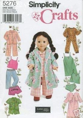 Simplicity 5276 - 18-inch Doll Clothes - Patterns for a Wardrobe ...