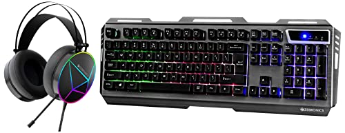 ZEBRONICS Zeb-Blitz USB Gaming Wired On Ear Headphones with Mic with ...