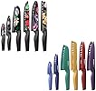 Amazon.com: Astercook Knife Set, 12 Pcs Color-Coded Kitchen Knives Set ...