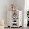 Amazon.com: LUMTOK 8 Drawers Corner Dresser with Storage Fabric Drawers ...