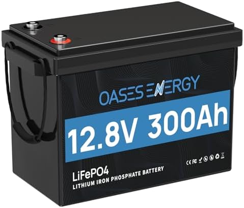 GLCE ENERGY Batterie Lithium 12V 300Ah, BMS 200A intégré, Rechargeable ...