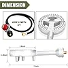 Amazon.com : BESTFIRE High Pressure Cast-Iron Propane Burner Head,Round ...