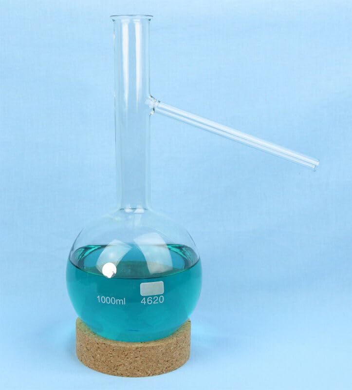 Distillation Flask Borosilicate Glass (1000ml) : Amazon.in: Industrial ...