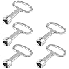 T Tulead Triangular Socket Key Triangle Cabinet Spanner Key Locks 2"×1. ...