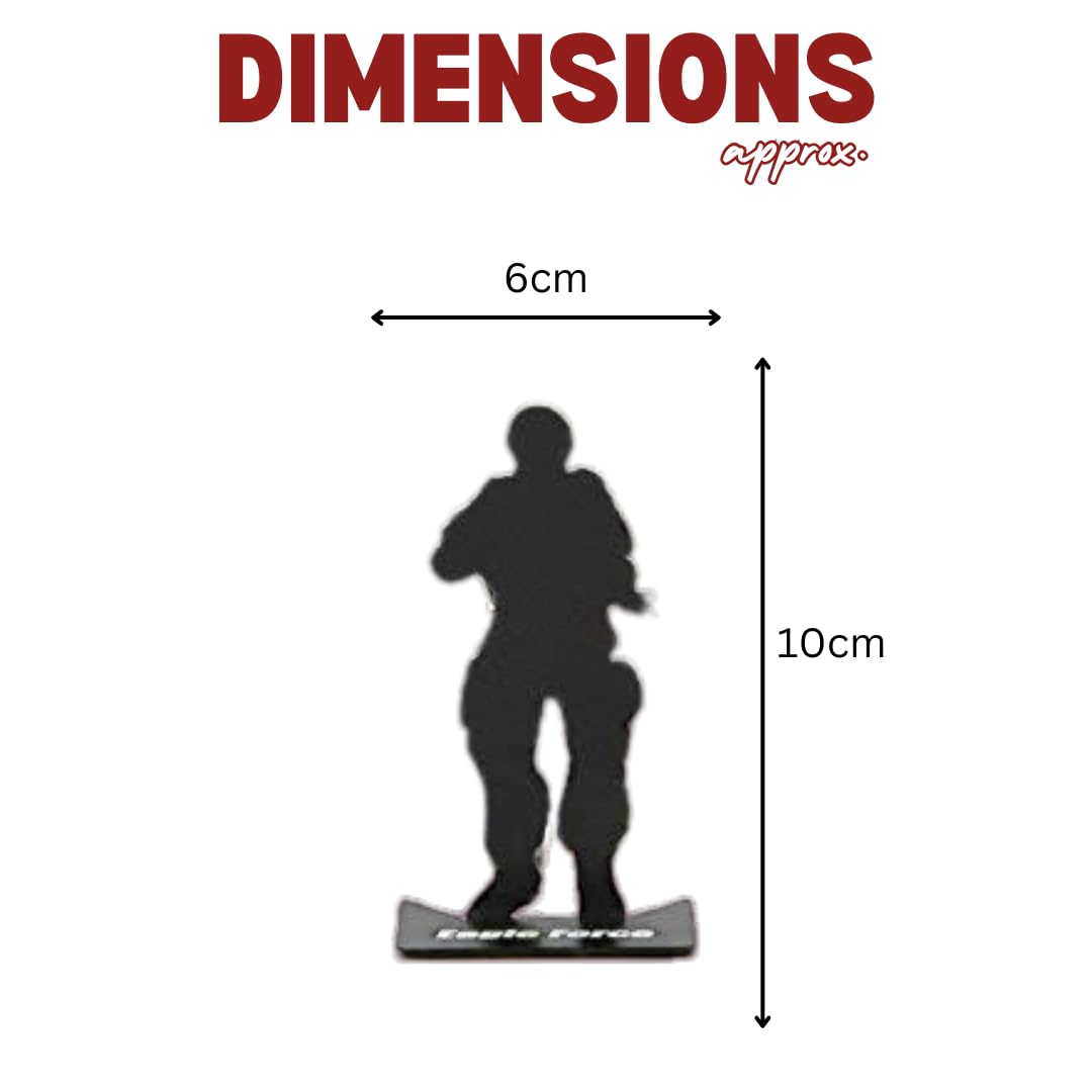 HHHunting Pack Of 6 Freestanding 10cm Metal Soldier Target Shooting ...