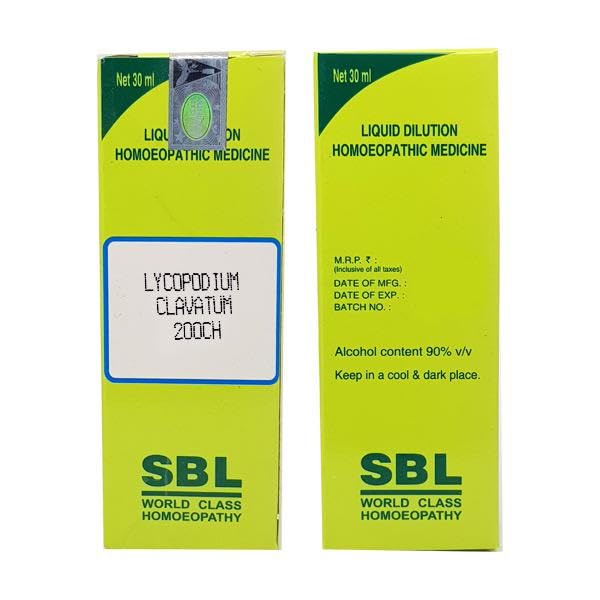 Buy SBL Lycopodium Clavatum 200 CH (30ml) | Pack of 2 Online at Low ...