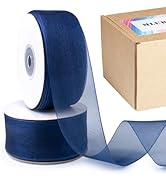 Amazon.com: Mlurcu Sheer Ribbon Organza Ribbon 1 Inch x 150Yd 6 Rolls ...