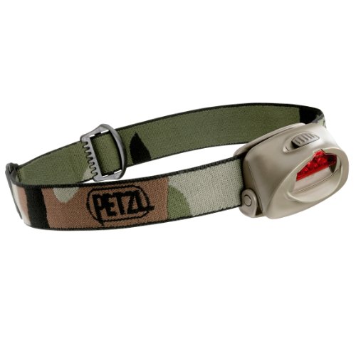 Petzl E46 PC2 TacTikka 3-LED Headlamp with Red Flip-Up Lens, Camouflage ...