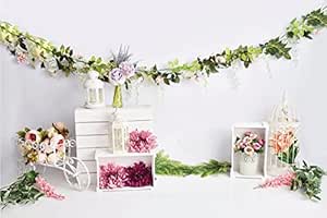 4x6 ft Single Side Flowers Wooden Box Decor Cake Smash Girl Boy ...