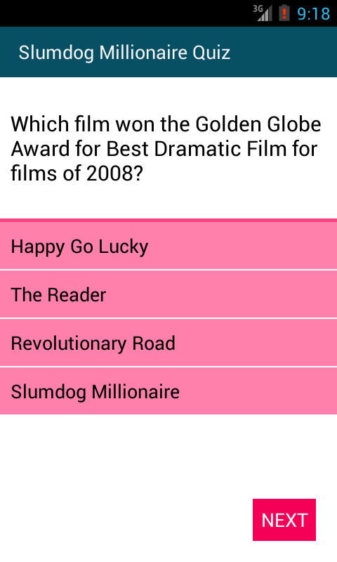 Slumdog Millionaire Quiz - App on Amazon Appstore