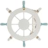 Amazon.com: Rienar Nautical Beach Wooden Boat Ship Steering Wheel ...