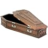 Amazon.com: YTC Summit International Brown Vampire Coffin Casket with ...