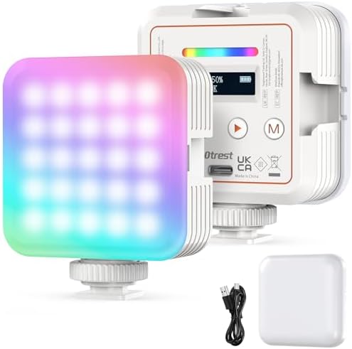 Amazon.com: OTREST RGB61 Magnetic RGB Video Light, 6W Portable Small ...