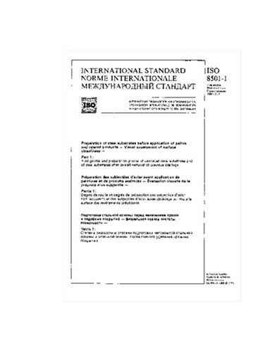 ISO 8501-1:1988, Preparation of steel substrates before application of ...