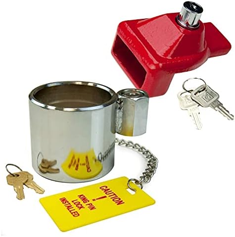 Amazon.com: Trailer Security Bundle | King Pin Lock and Glad Hand Lock ...
