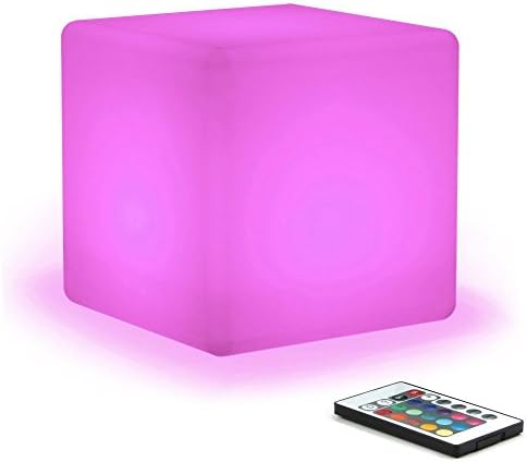 LED Cube Light, 4-inch Cordless Cube Night Light for Kid, Dimmable ...