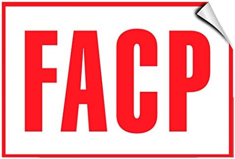 Amazon.com : Facp Hazard Fire LABEL DECAL STICKER 8" : Office Products