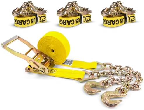 Amazon.com: Yuoneiy Ratchet Straps Heavy Duty (4PK) 2" x 30' x 10000 ...