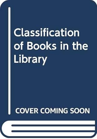 Amazon.co.jp: Classification of Books in the Library : 洋書
