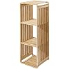 Amazon.com: HappyRock Bamboo Cube Storage Organizer Shelf Set of 3 ...