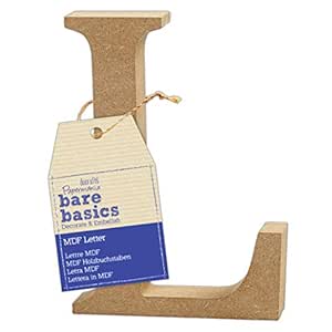 MDF Letter (1 Piece) - Bare Basics - L : Amazon.in: Home Improvement