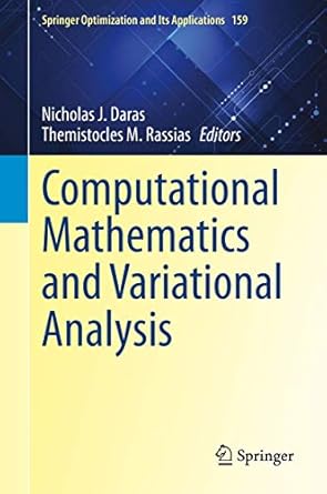 Buy Computational Mathematics and Variational Analysis: 159 (Springer ...