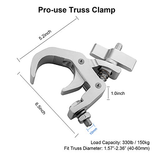 Snapklik.com : Truss Clamp Stage Lights Clamp 1.57-2.36 Inch, 4PCS ...