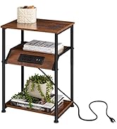 Amazon.com: Labcosi Modern Farmhouse Side Table, Narrow End Table with ...