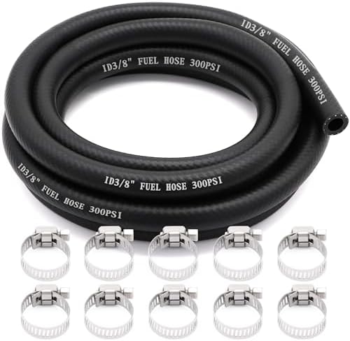 Amazon.com: Jeemiter 3/8 Inch x 10FT Fuel Line Hose Push Lock Fuel Hose ...