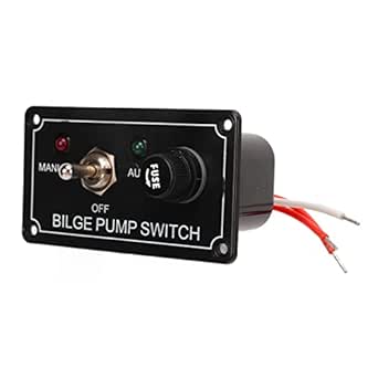 Amazon.com: 3 Way Bilge Pump Switch, Rocker Toggle Switch Panel and Fuse DC 12V 5A Marine Manual ...