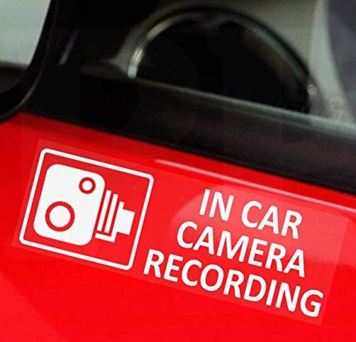 5 x External Small in Car Camera Recording Window Stickers CCTV Sign ...