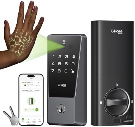 ARPHA Palm Recognition Keyless Entry Door Lock, WiFi Smart Lock for ...