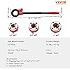 VEVOR Ratchet Pipe Threader Kit, 1/2" NPT, 3/4" NPT, 1" NPT Manual ...