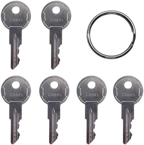 KeyPower (6) CH501 Toolbox Keys for Truck Tool Box Lock Latch, Pack of ...