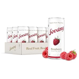 Amazon.com: Sovány Sparkling Water, Raspberry, Seltzer Water Drinks, USDA Organic, Made With ...