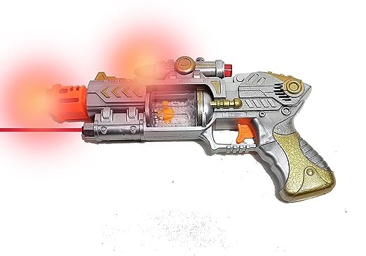 Laser Sound Gun with Music and Flashing Lights and Vibration, for Kids ...